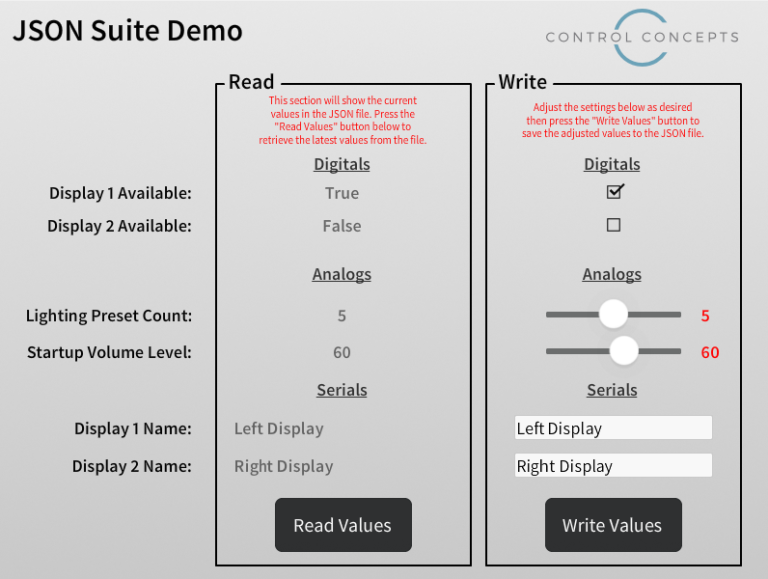 JSON Reader & Writer by CCI v2.1.0 - Control Concepts JSON Reader & Writer by CCI v2.1.0 - Control Concepts